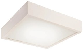 Bílé čtvercové stropní svídidlo LAMKUR Plafond, 37,5 x 37,5 cm
