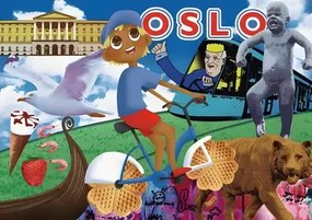 RAVENSBURGER Puzzle Oslo, Norsko / 1000 dílků / 70 × 50 cm