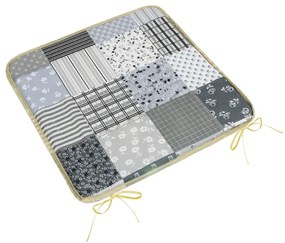 Bellatex Sedák Adéla hladký 40x40 cm Patchwork šedá
