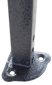 Nůžkový stan 3x3m ocelový, Černá, 2 boční plachty