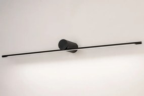 Nástěnné LED svítidlo nad zrcadlo Fox Black 90
