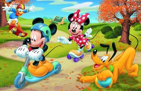 Trefl Minipuzzle 54 dílků Mickey Mouse Disney/ Den s přáteli 4 druhy v krabičce 9x6,5x4cm 40ks v boxu