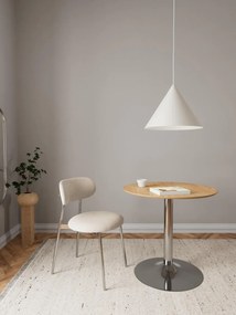 Jídelní stůl Ibiza 80 cm dub přírodní/stříbrný
