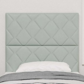 Čelo postele Světle šedá 100 cm samet 3337906