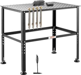 Svařovací stůl 91,4 × 61 cm 362,9 kg Svařovací pracovní stůl s otvory pro upevnění