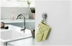 Compactor Bestlock Háčky do koupelny chrom / bez vrtání / 2ks