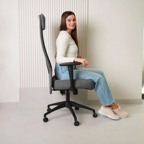 Ergonomické křeslo MOLFETA tmavě šedé