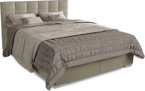 Juskys Postel boxspring Seattle s látkovým potahem Malmo Barva: světle šedá