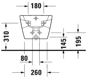 Duravit D-Neo - Závěsný bidet 370 x 540 mm, bílá 2295150000