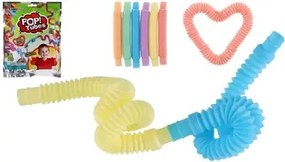 TEDDIES Stavebnice Trubičky natahovací / 6 ks / plast / od 3 let