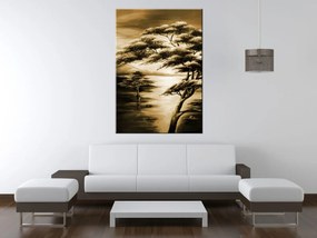 Gario Ručně malovaný obraz Silné stromy Rozměry: 120 x 80 cm