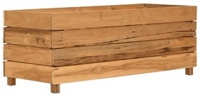 vidaXL Marketos Vyvýšený záhon 100x40x38 cm recyklované teakové dřevo a ocel