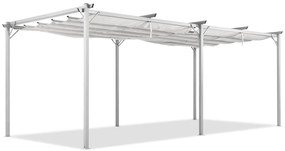 Bílá pergola La Palma 3x6m Garden Point na terase