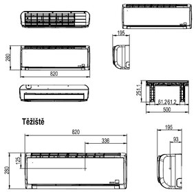 Klimatizace Haier Tundra plus 1+1 2,6 kW R32