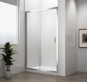 Polysan Easy Line - Posuvné sprchové dveře 120 cm, leštěný hliník/čiré sklo EL1215