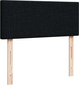 Box spring postel s matrací černá 120x200 cm textil 3287418