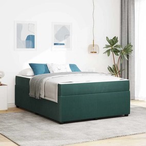 Rám postele Tmavě zelená 140 x 200 cm textil 3398402