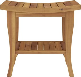 Odkládací stolek do koupelny 50x35x45 cm masivní teakové dřevo 340748