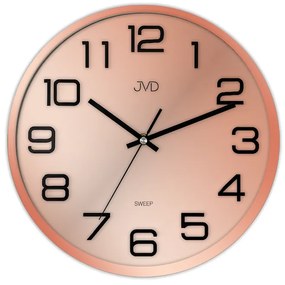 Plastové pastelové nástěnné tiché netikající hodiny JVD HX2472.8