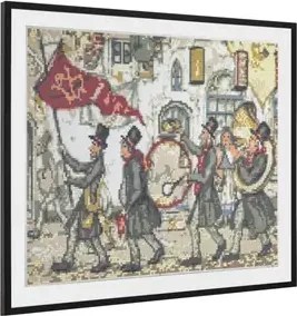 GRAFIX Diamantové malování Fanfára / 50x40 cm
