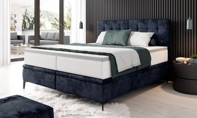 Luxusní postel Moe 180x200+matrace Unique Duo, černá Aphrodite