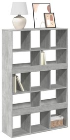 Knihovna betonově šedá 100 x 33 x 156,5 cm kompozitní dřevo 3309369