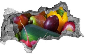 Wallmuralia Samolepící nálepka Ovoce a zelenina 95x73 cm