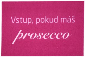 Mercury Flooring, Rohožka Vstup pokud máš Prosecco 40x60 cm, 40x60, růžová