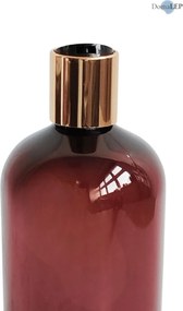 Dávkovač na mýdlo 500 ml hnědý s černo-zlatým DISC TOP BELA