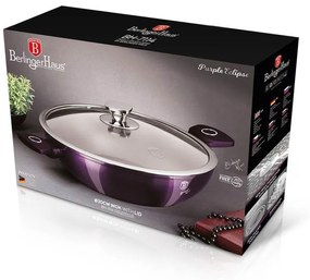 BERLINGERHAUS Pánev WOK s titanovým povrchem 30 cm Purple Eclipse Collection