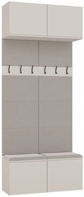 Předsíňová stěna HAGA 2W 100 cm kašmír