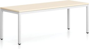 Lavice FRAME, bílá podnož, 1685 x 404 x 468 mm, bříza