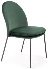 Jídelní židle Kemis (zelená + černá). 1028095