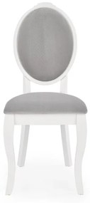 HALMAR VELO židle bílá/šedá