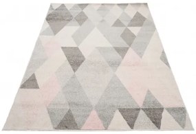Kusový koberec LAZUR C946B šedý růžový Rozměr: 180x260 cm