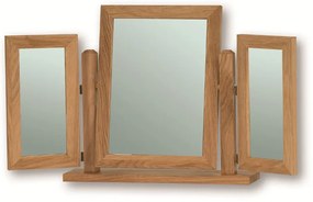 Zrcadlo stolní 3-dílné masiv 22940 bezbarvý vosk (3101) - unis-n
