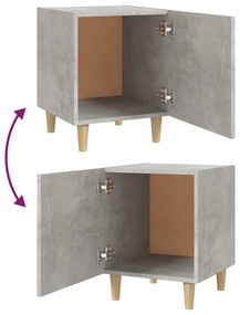 Noční stolek betonově šedý kompozitní dřevo - Default Title
