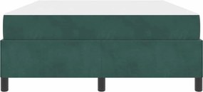 Rám postele Tmavě zelená 140 x 190 cm textil 3399063