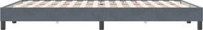 Postel Box Spring bez matrace tmavě šedá 160x220 cm samet 3315880