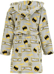 Dětský / chlapecký coral fleece župan s kapucí Batman, EU 104 Šedá