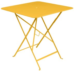 OnaDnes -20% Žlutý kovový skládací stůl Fermob Bistro 71 x 71 cm