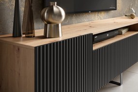 ADRK RTV stolek NOEMI S AB 200, černá/dub artisan