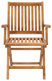 vidaXL Marketos Zahradní židle 2 ks s královsky modrými poduškami masivní teak