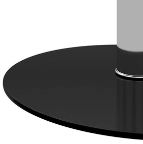 Konferenční stolek černý 40 cm tvrzené sklo - Default Title