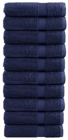 Prémiové ručníky do sprchy SOLUND 10 ks tmavě modré 70x140 cm 600 g/m² 137262
