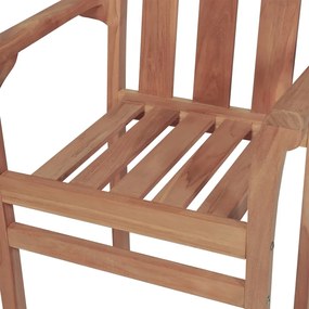 Stohovatelné zahradní židle 2 ks masivní teakové dřevo,  44725