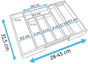 Tutumi Výsuvný organizér zásuvek