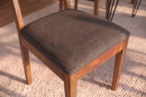 Designová židle Timber II Sheesham / šedá