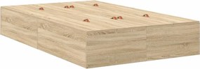 Rám postele s úložným prostorem se zásuvkou Sonoma dub 120 cm 3335631