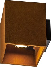 LA 1004650 RUSTY® UP/DOWN WL venkovní LED nástěnné přisazené svítidlo hranaté rezavé CCT switch 3000/4000 K - BIG WHITE (SLV)